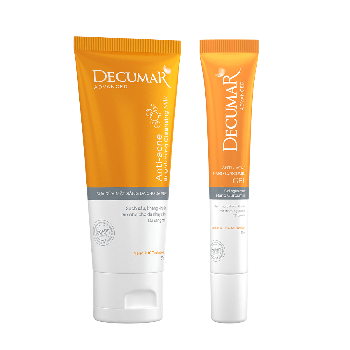 Combo cơ bản Decumar chứa nghệ Nano giúp làm sạch, kháng khuẩn, kháng ...