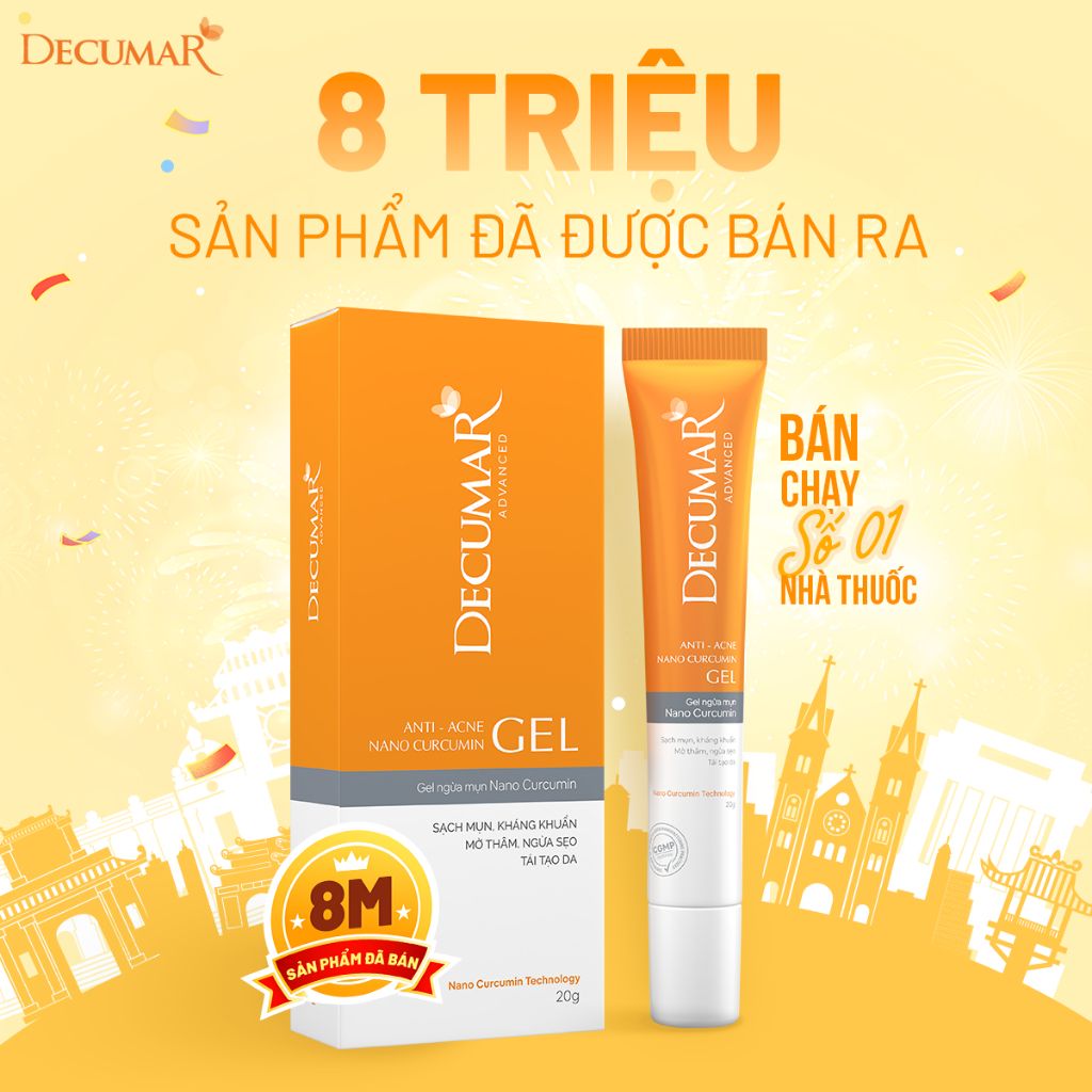 Gel ngừa mụn Decumar Advanced 20g, thẩm thấu nhanh không kích ứng, hiệu ...