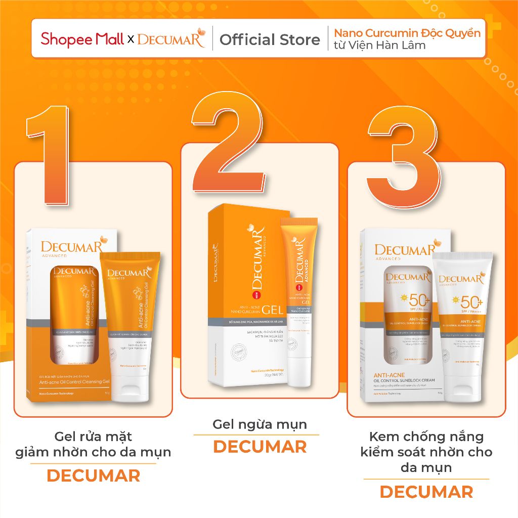 Gel ngừa mụn Decumar Advanced 20g, thẩm thấu nhanh không kích ứng, hiệu ...