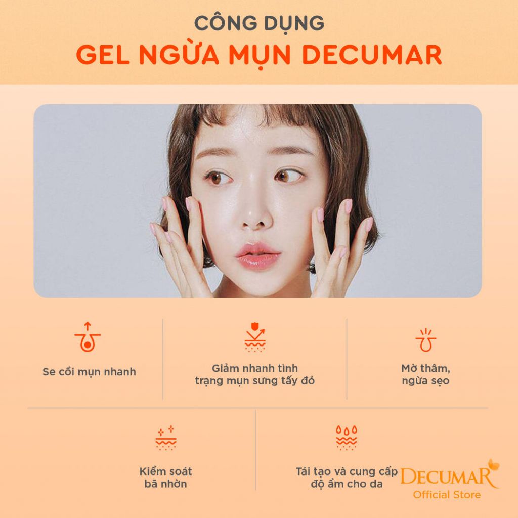 Gel ngừa mụn Decumar Advanced 20g, thẩm thấu nhanh không kích ứng, hiệu ...